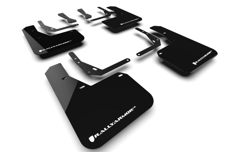 Rally Armor 2024 Hyundai Kona N Line Black UR Mud Flap - White Logo ...